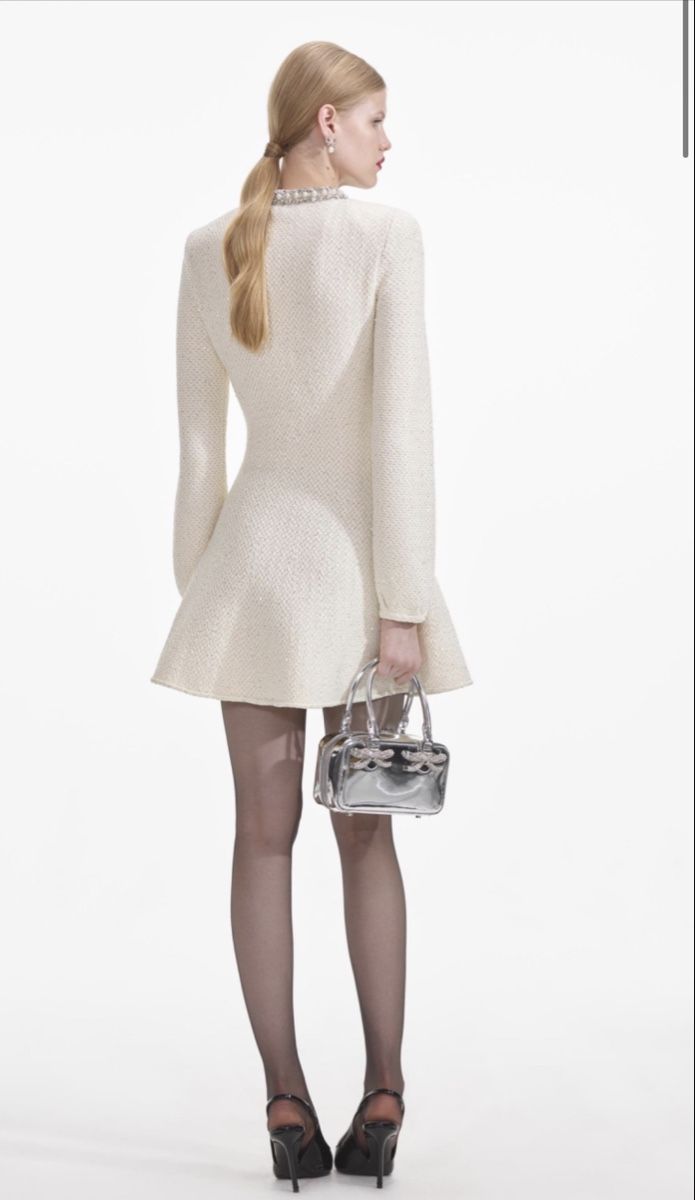 Self-Portrait Cream Mini Dress, New and with tag, Size S (Neu (gemäss ...