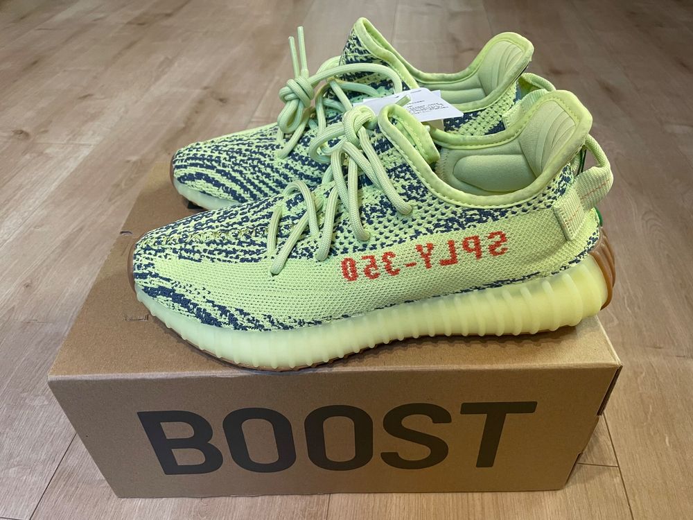 Adidas YEEZY BOOST 350 V2 Semi Frozen Yellow US 6, NEU !! (Neu und ...