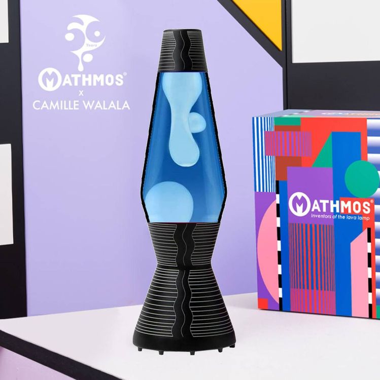Mathmos x Camille Walala Lava Lampe Astro Lavalampe Blau-Wei | Kaufen ...