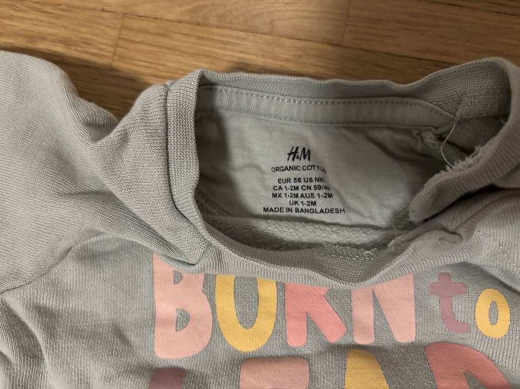 H&M Baby-Set BORN TO LEAD Pullover + Hose Gr. 56 (Gebraucht) in Zürich ...