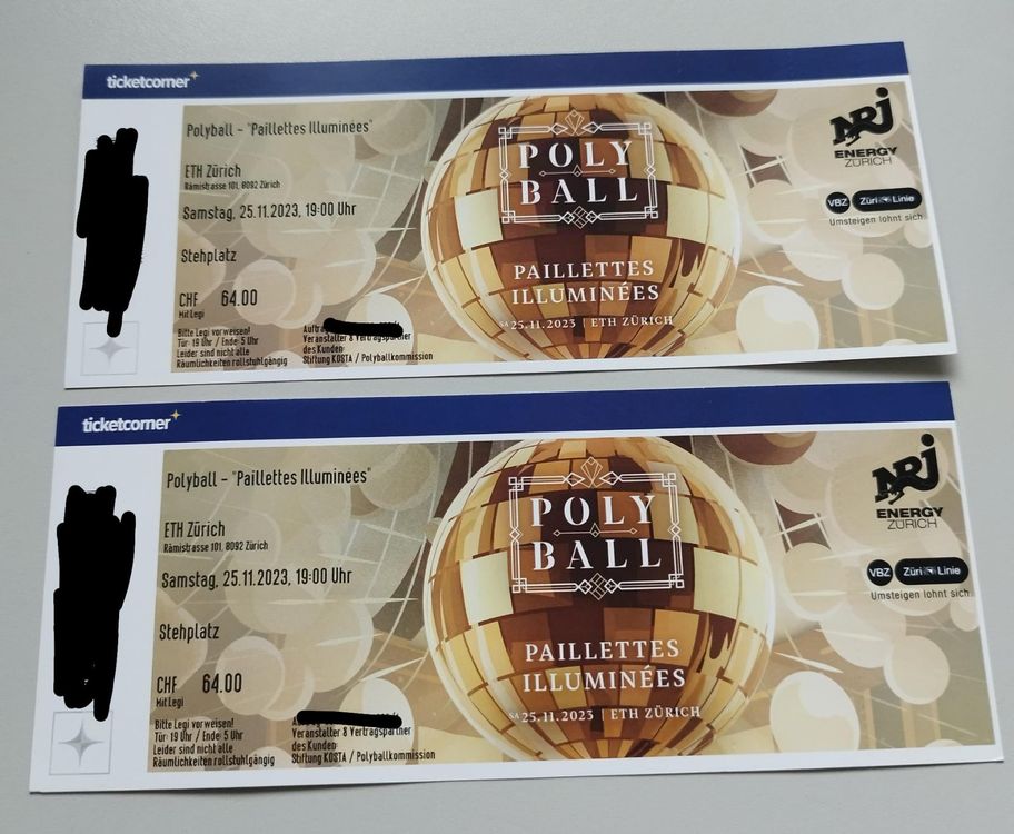 2 x Polyball Tickets 2023 | Kaufen auf Ricardo