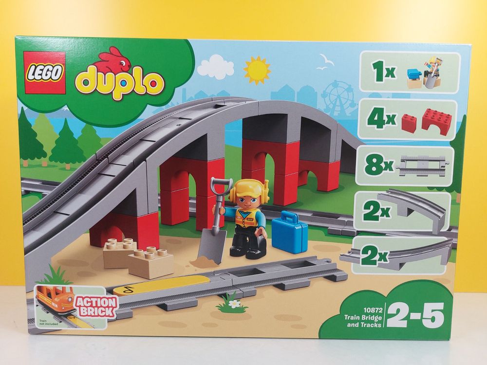 LEGO Duplo 10872 Eisenbahnbrücke und Schienen (Geraden) NEU | Kaufen ...