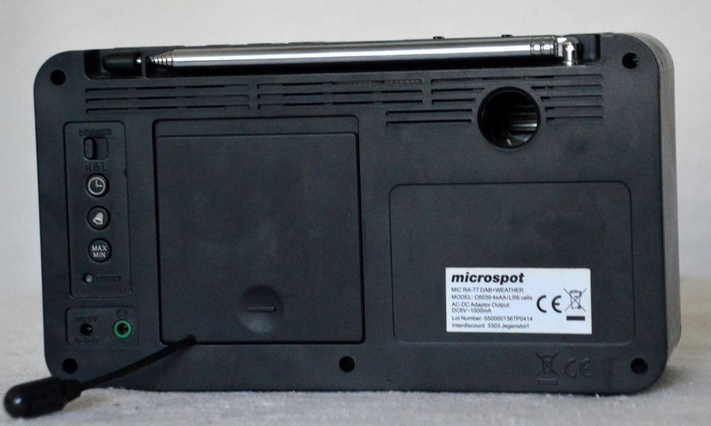 Microspot RA-77 DAB+ / FM Radio Wetterstation Station météo (Gebraucht ...