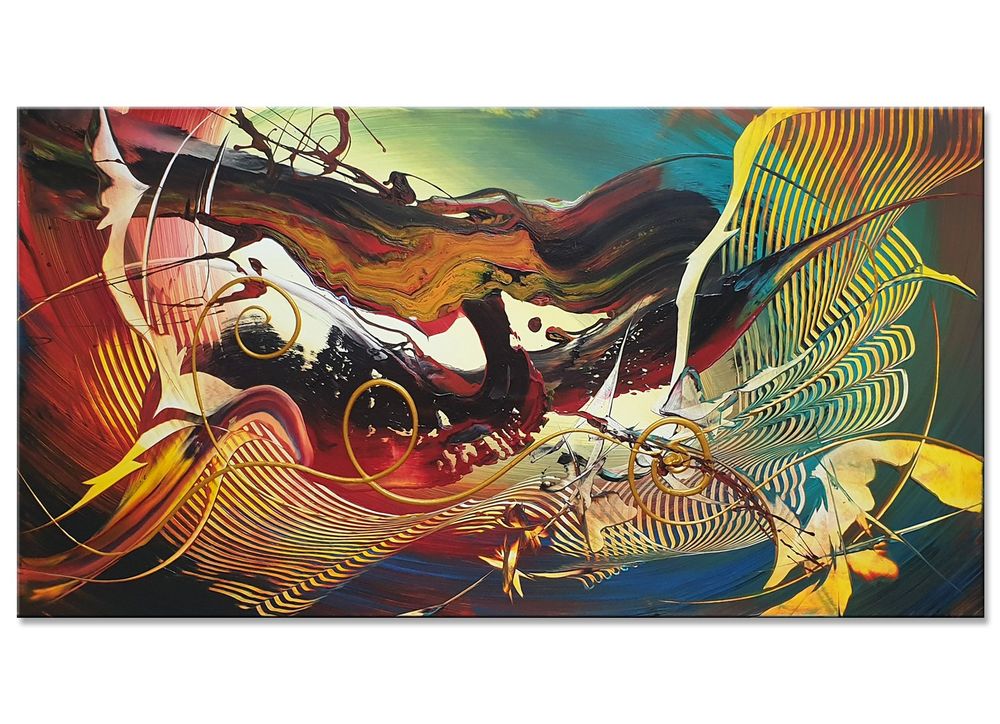 Original Gemälde von Dieu "Astralreise" abstrakt (Neu (gemäss Beschreibung)) in Dresden für CHF ...