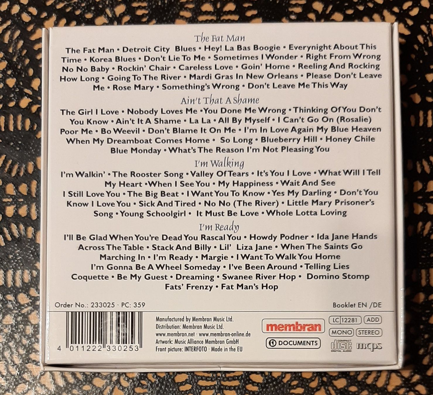 Fats Domino - 80 Original Classics, USA Rock'n'Roll 4CD Box (Gebraucht ...