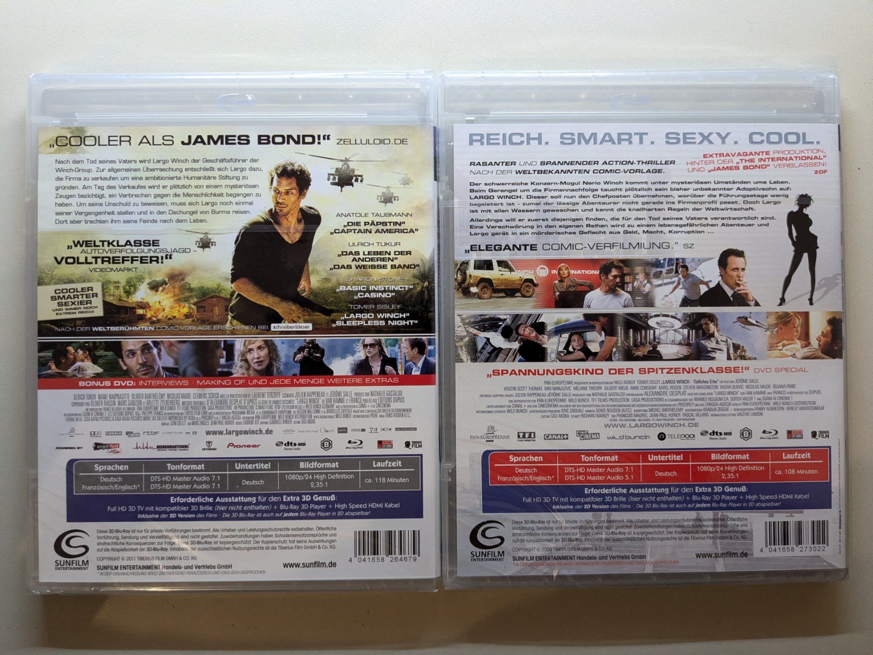 "Largo Winch 1&2" mit Tomer Sisley [3 Blu-rays/2D&3D] (Neu und ...