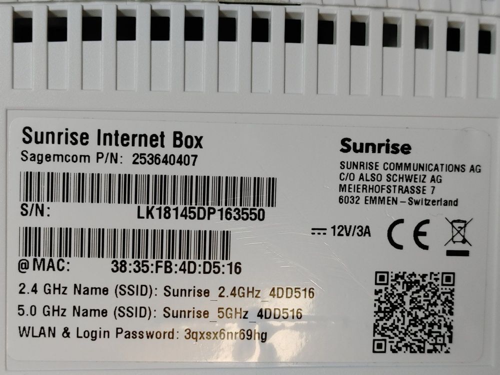 Sunrise Internet- und TV-Box (Gebraucht) in Uster für CHF 9 – mit ...