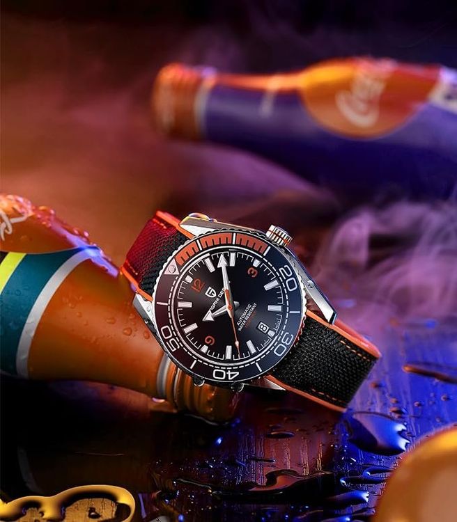 Pagani Design Automatikuhr Keramik-Lünette (Omega Hommage) (Neu und ...