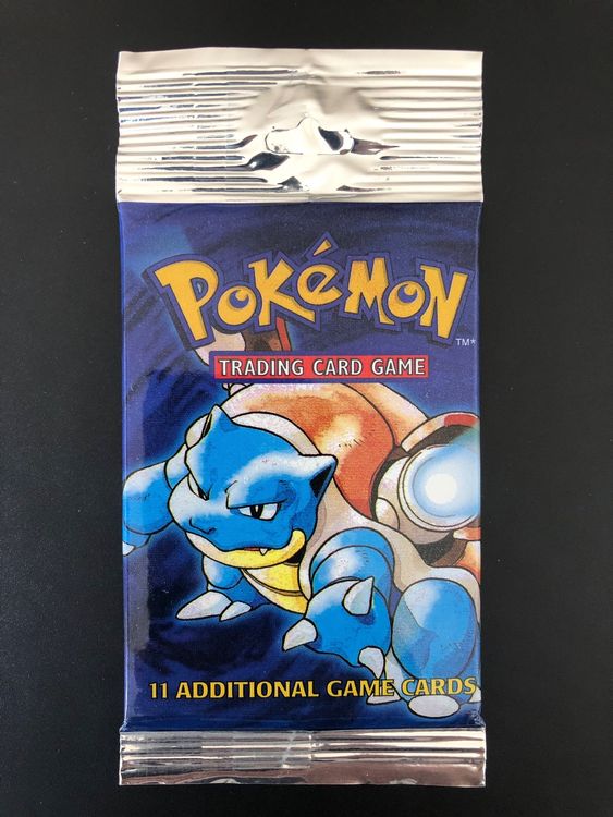 Pokémon Base Set Long Crimp Blastoise Boosterpack | Kaufen auf Ricardo