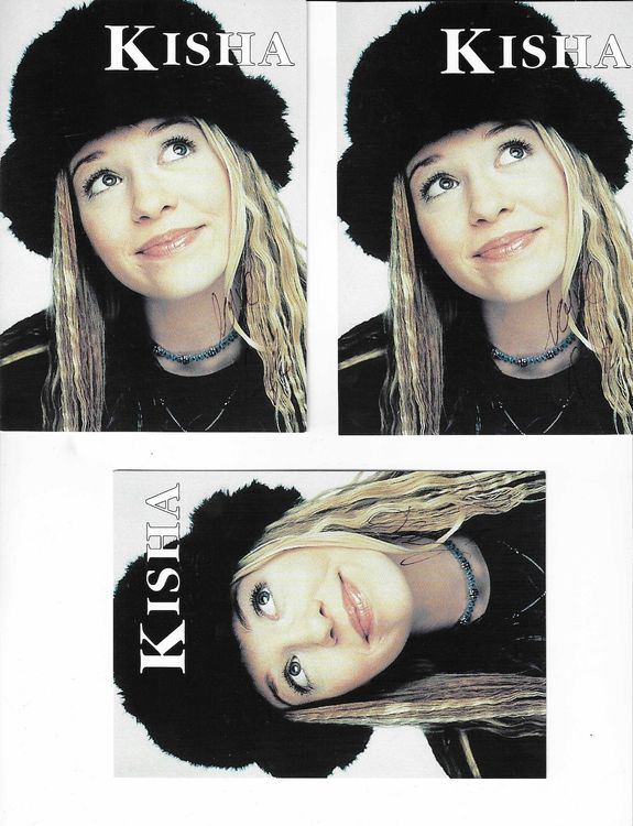 3 Autogramme von Kisha | Kaufen auf Ricardo