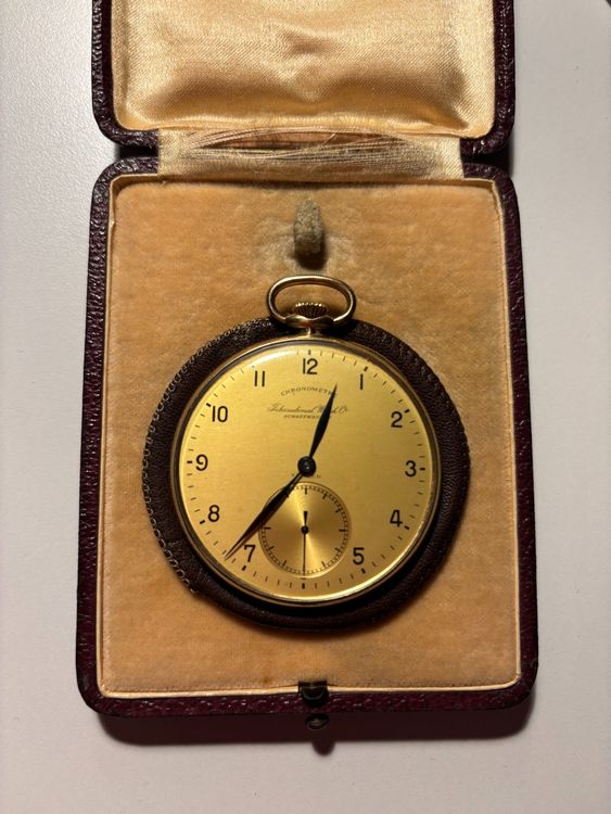 IWC Taschenuhr Gold (Gebraucht) in Basel für CHF 2200 – nur Abholung auf Ricardo kaufen