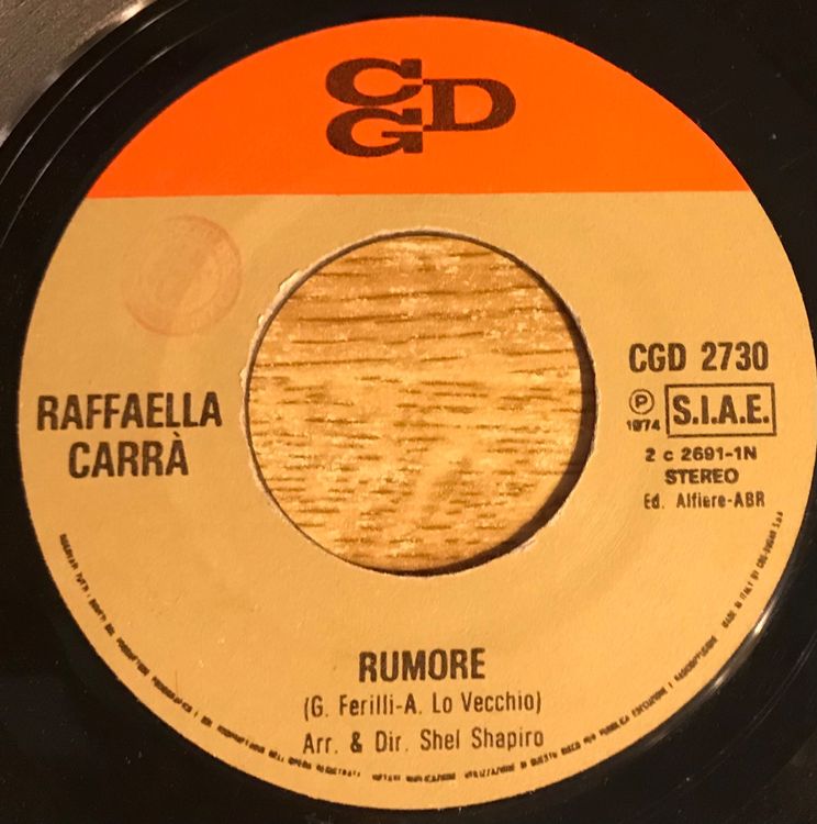 RAFFAELLA CARRA - RUMORE | Kaufen auf Ricardo