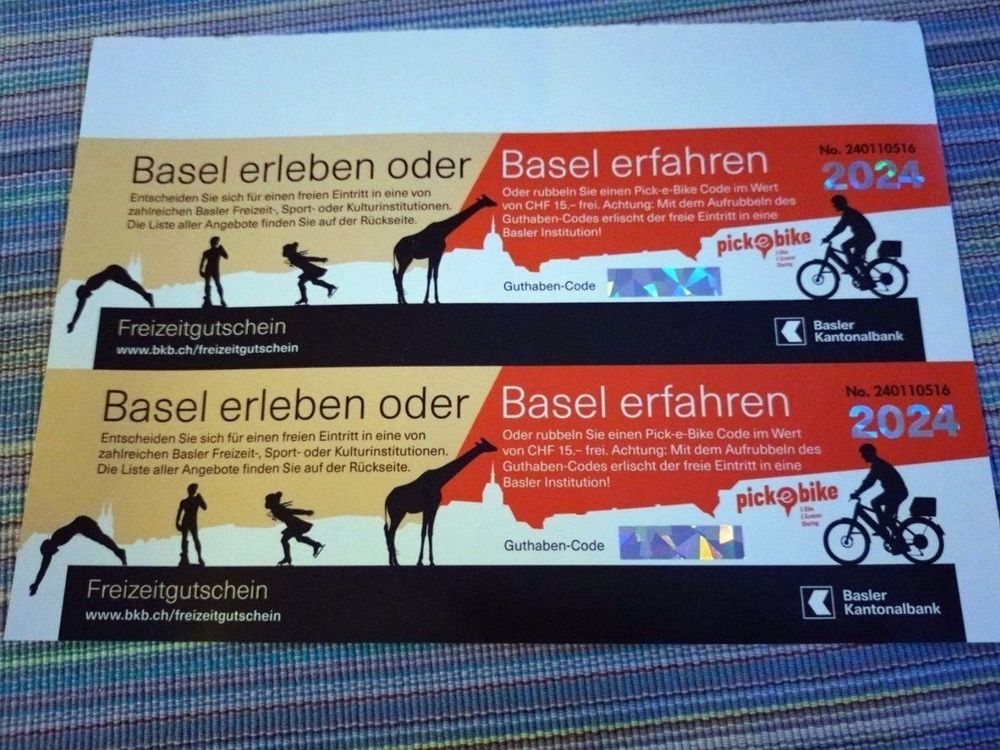 2 Eintritte - Zoo Basel, Basler Museen, etc (Neu und originalverpackt) in Zürich für CHF 25 ...