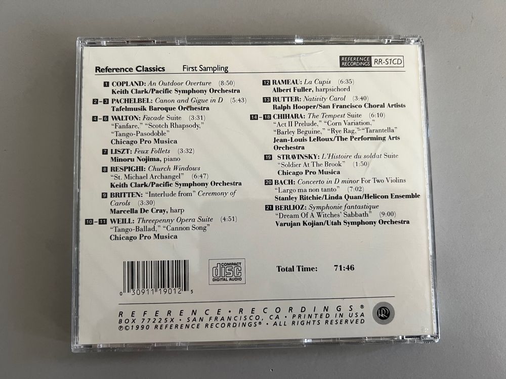 Reference Classics First Sampling Reference Recordings CD (Gebraucht) in für CHF 1 – mit ...