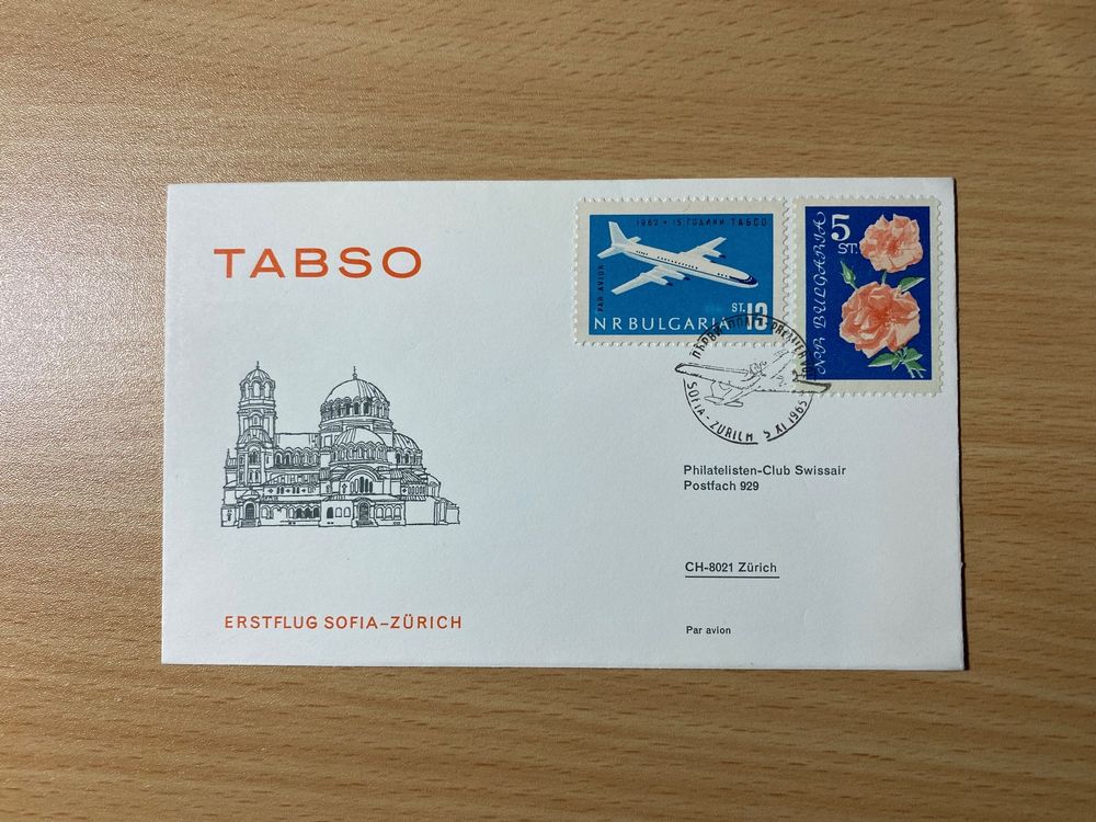 Tabso Erstflug Sofia - Zürich 1965 (Gebraucht) in oberrüti für CHF 10 ...