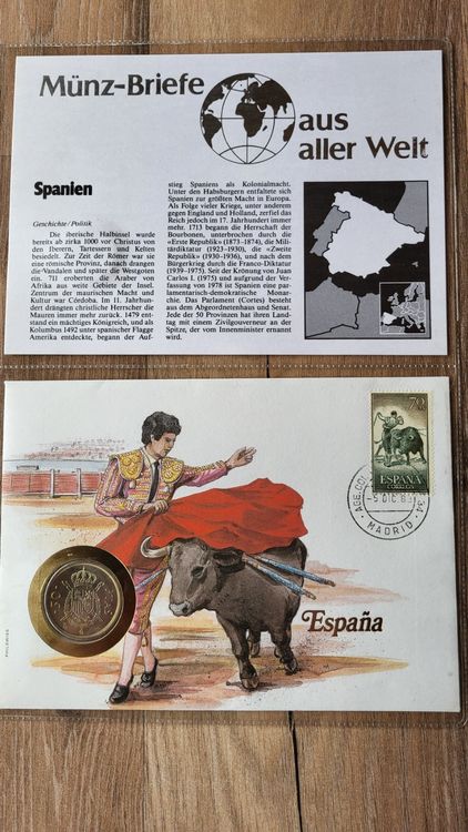 Münzbrief Spanien (Gebraucht) in Vilters für CHF 1.1 – mit Lieferung auf Ricardo kaufen