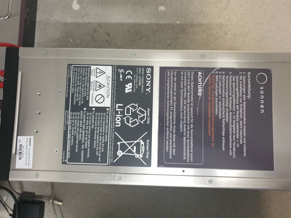 SonnenBatterie Eco 8 Steuerung und Schrank 2x 2.1 KWh LiOn | Kaufen auf Ricardo