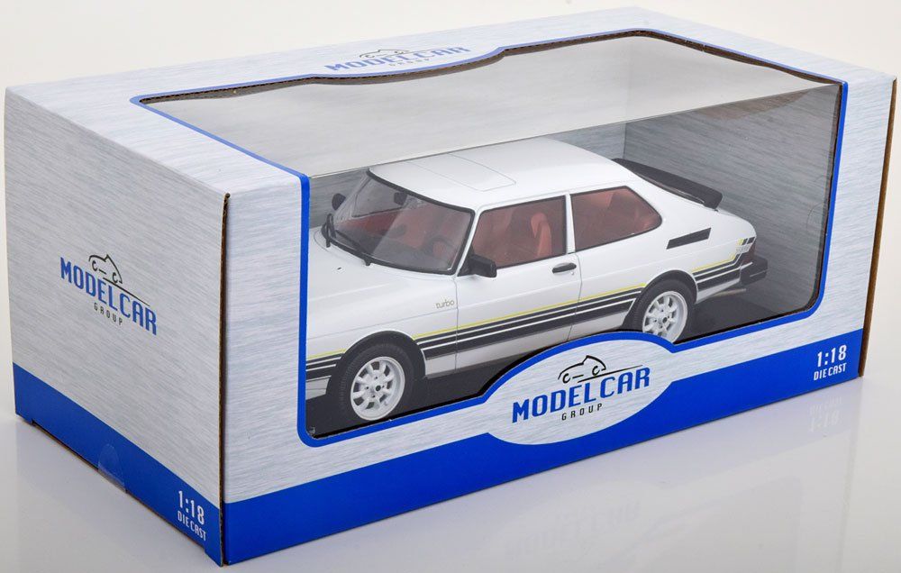 Saab 900 Turbo / 1:18 MCG weiss/Dekor (Neu und originalverpackt) in ...