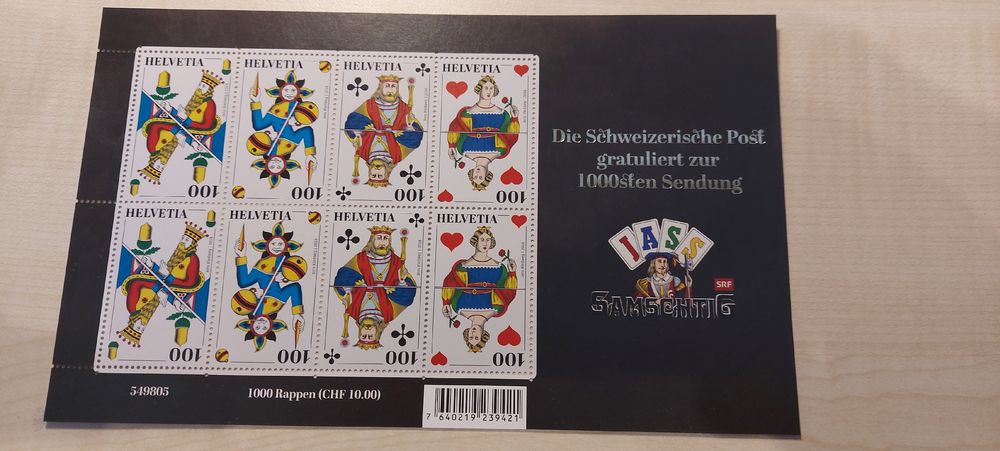 Samschtig-Jass Jubiläumsbogen | Kaufen auf Ricardo