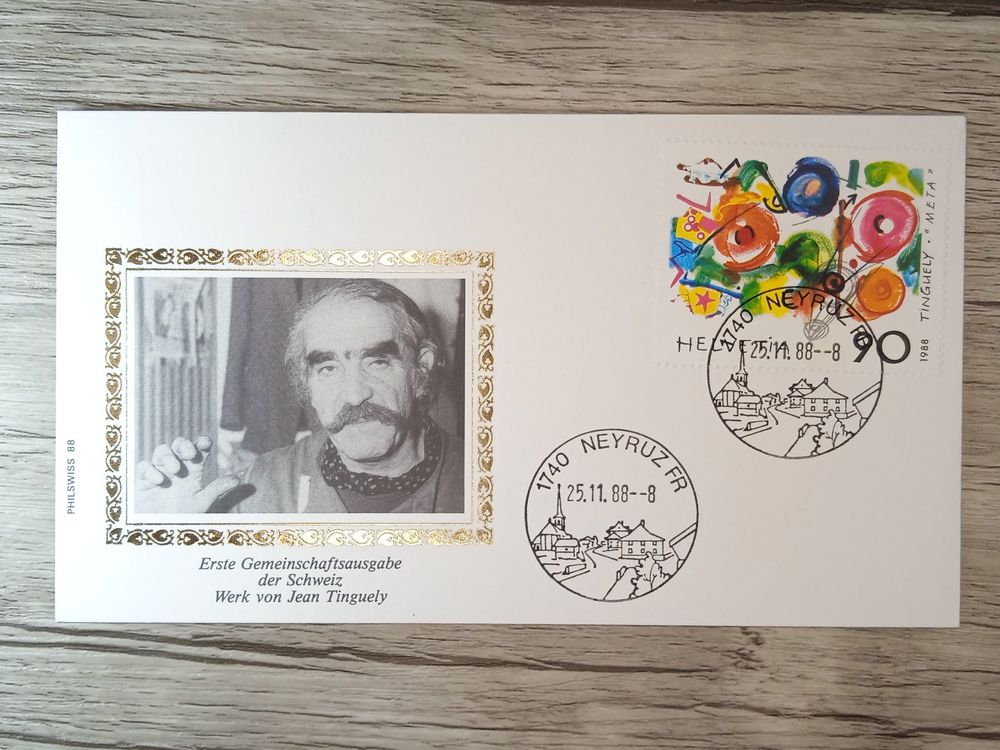 TR51 Enveloppe + Timbre Suisse 1988 (Gebraucht) in Cousset für CHF 0.6 – mit Lieferung auf ...