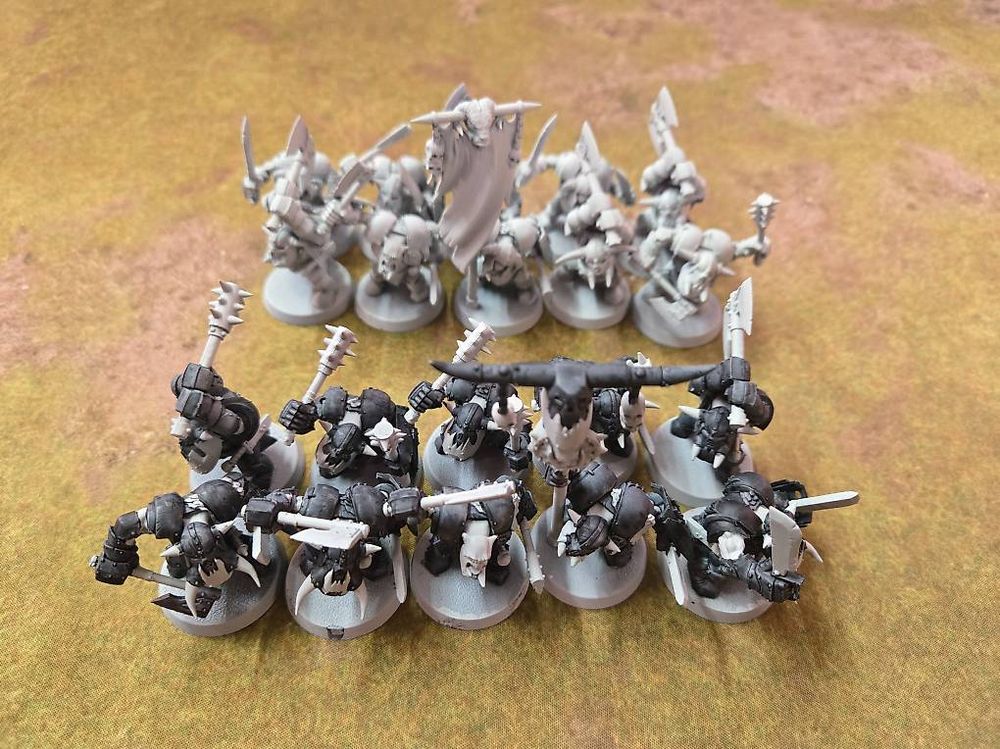 20x Warhammer Fantasy/AoS Orruk Ardboyz/Blackorks (Neu (gemäss ...