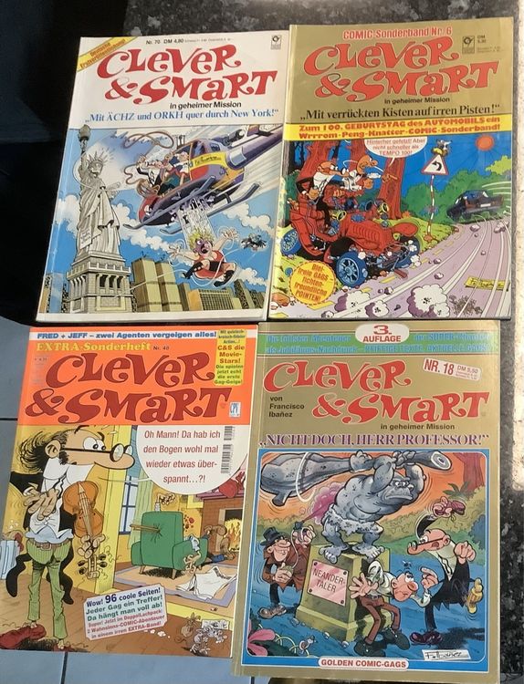 4 ältere CLEVER & SMART COMIC (Gebraucht) in Biel-Benken BL für CHF 10 ...