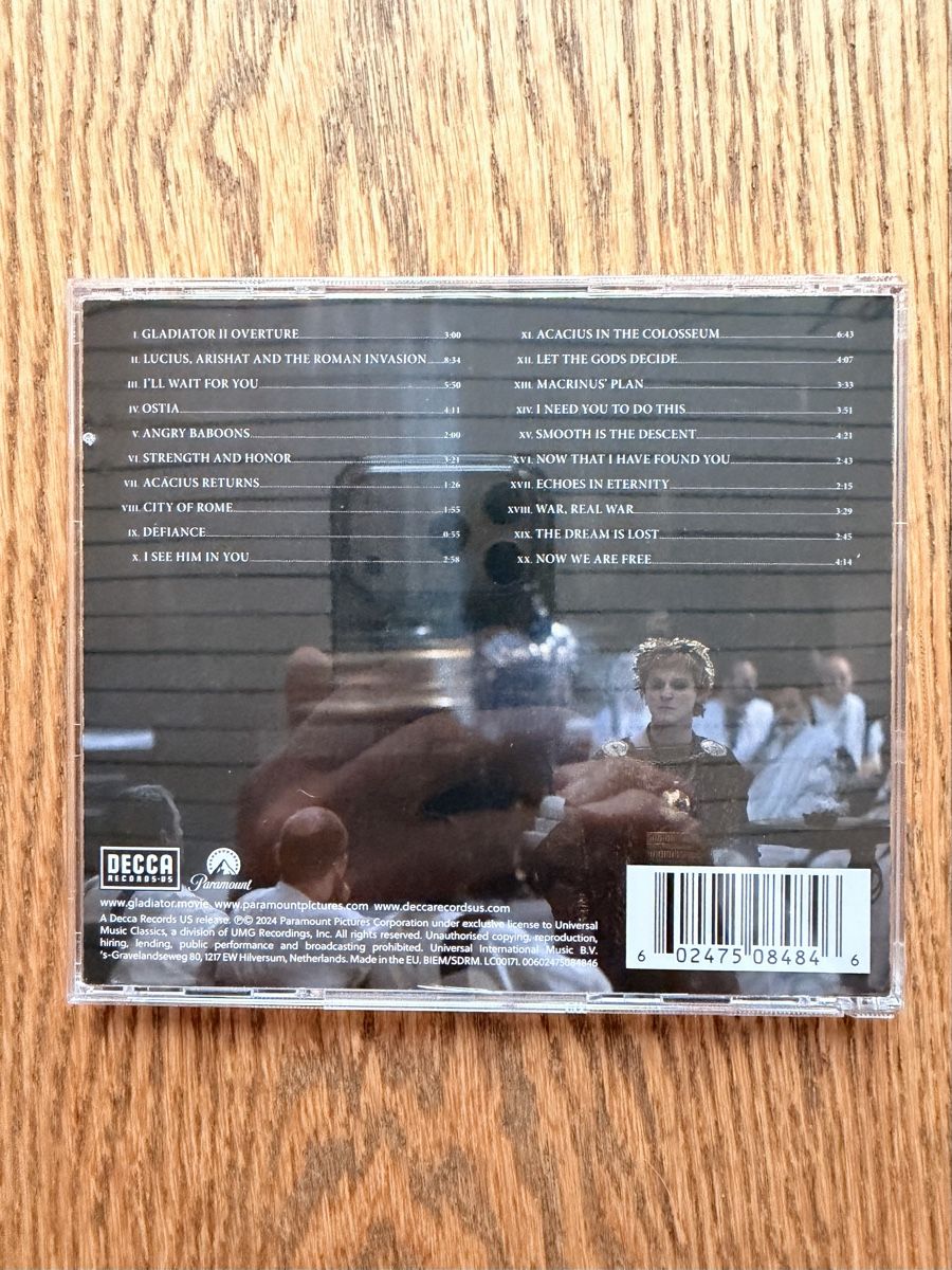 Gladiator ll Soundtrack CD Harry Greggson Williams (2025) (Neu (gemäss ...