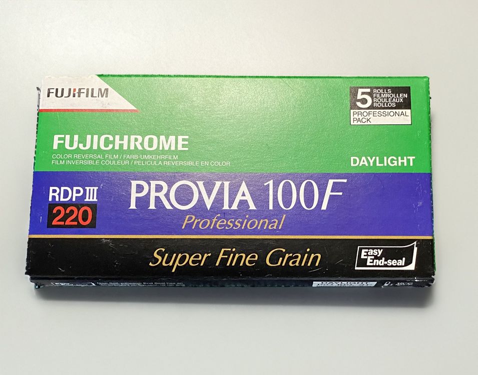5 pellicules Fujichrome Provia RDPIII Provia 100 F en 220 (Gebraucht ...