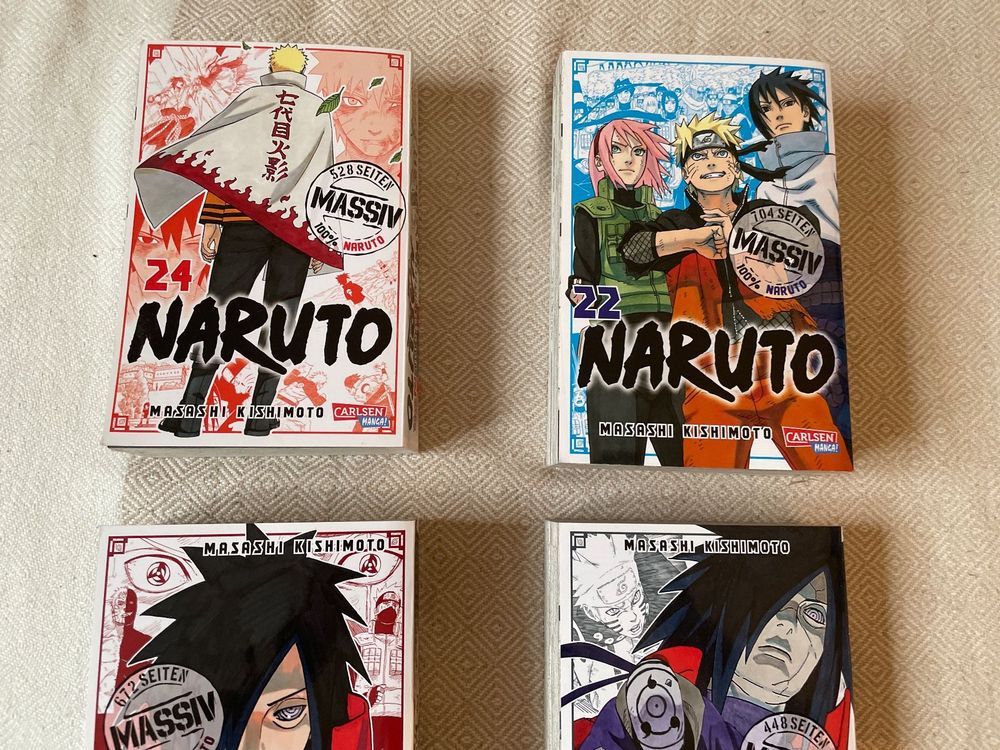 Naruto Manga Massiv, Band 21, 22, 23, 24, Guter Zustand (Neu (gemäss ...