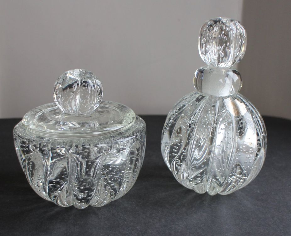 BAROVIER & TOSO, MURANO FLACON u. DOSE um 1940/ SAMMELSTÜCKE | Kaufen ...