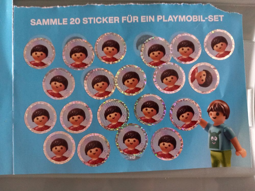 Playmobil Migros Mania, 20 Sticker, 1 volle Karte (Neuf avec emballage d'origine) à Visp pour ...