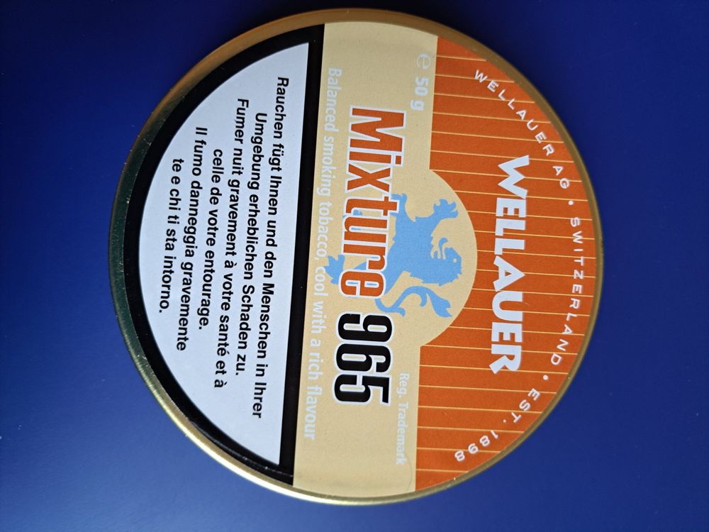 3 Dosen Tabak Wellauer Mixture 965 (Neu und originalverpackt) in ...