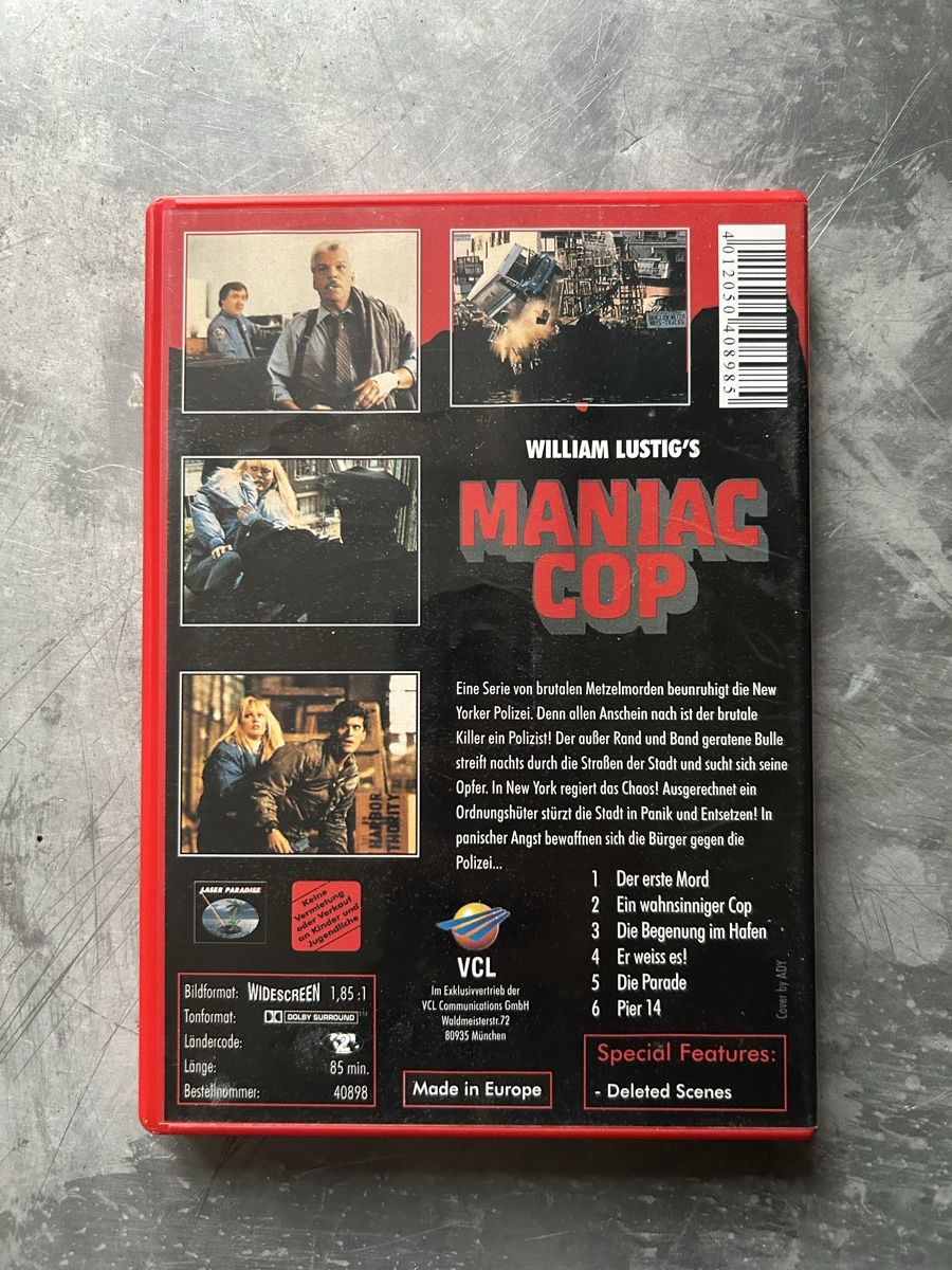 Maniac Cop - Red Edition DVD - Horror, NY, Campbell [1988] (Gebraucht ...
