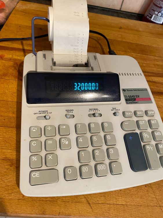 Texas Instrument TI-5045 SV, 2 couleurs, 12 Digits (Gebraucht) in ...