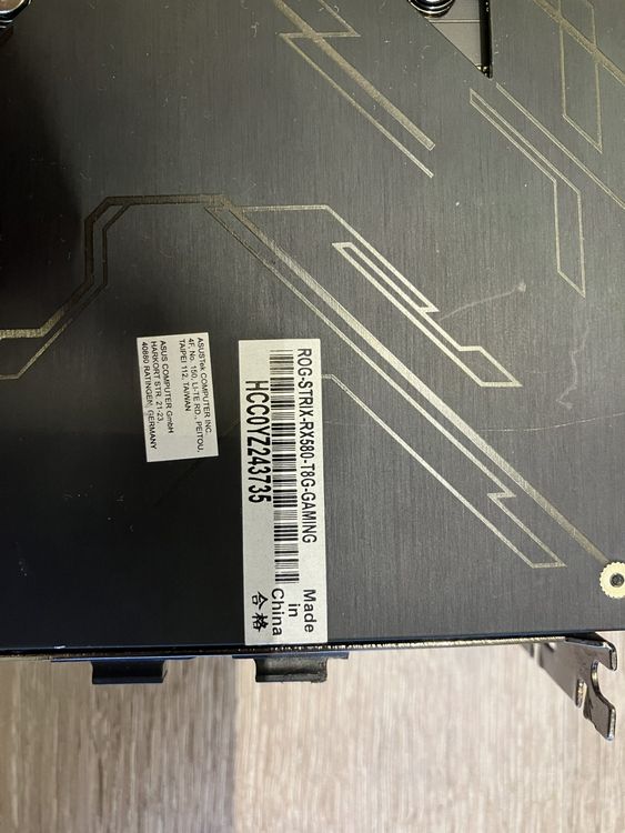 ASUS ROG STRIX RX 580 8GB GAMING (Gebraucht) in Sonceboz-Sombeval für ...