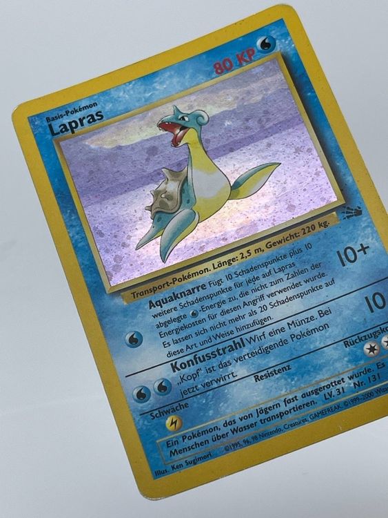 Lapras 10/62 Holo Rare Pokémon Fossil | Kaufen auf Ricardo