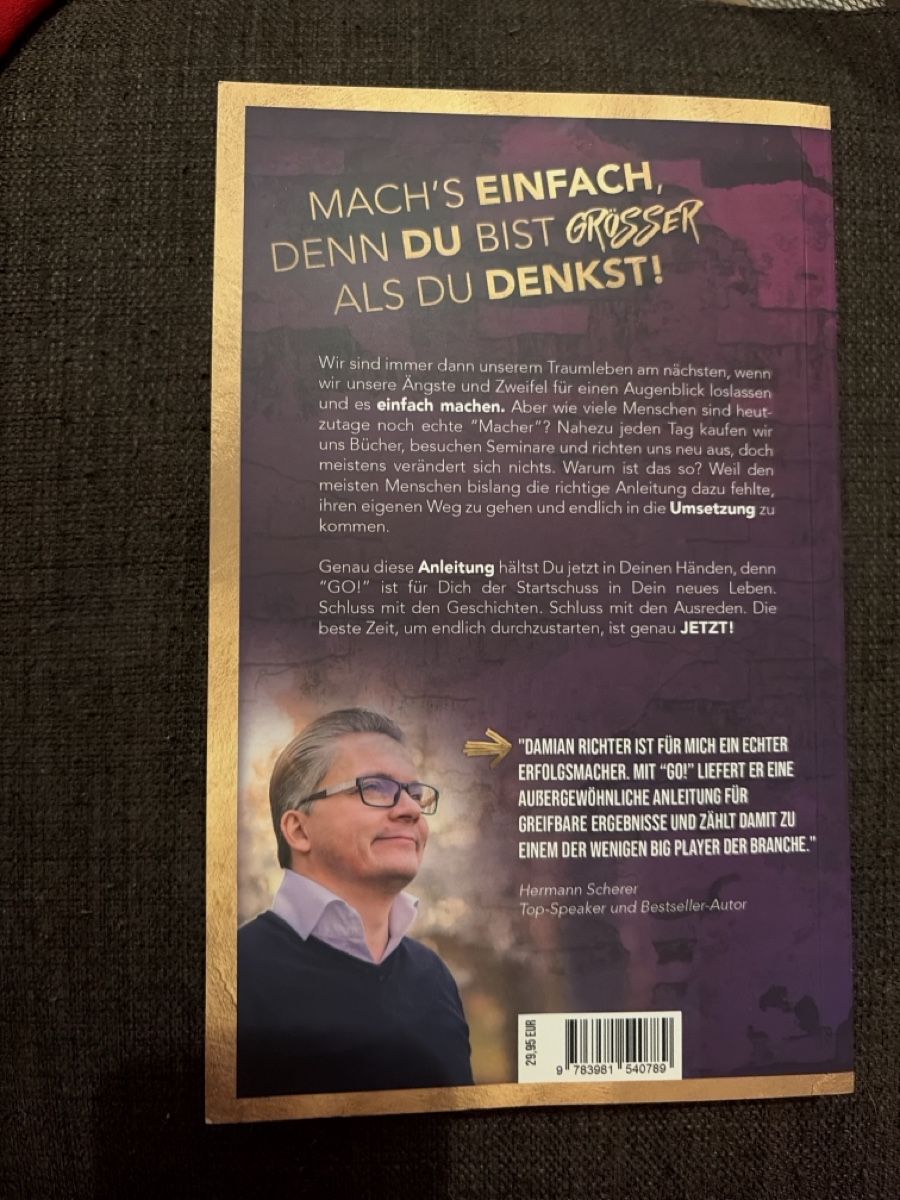 GO! Damian Richter - Der Startschuss in dein neues Leben! (Gebraucht ...