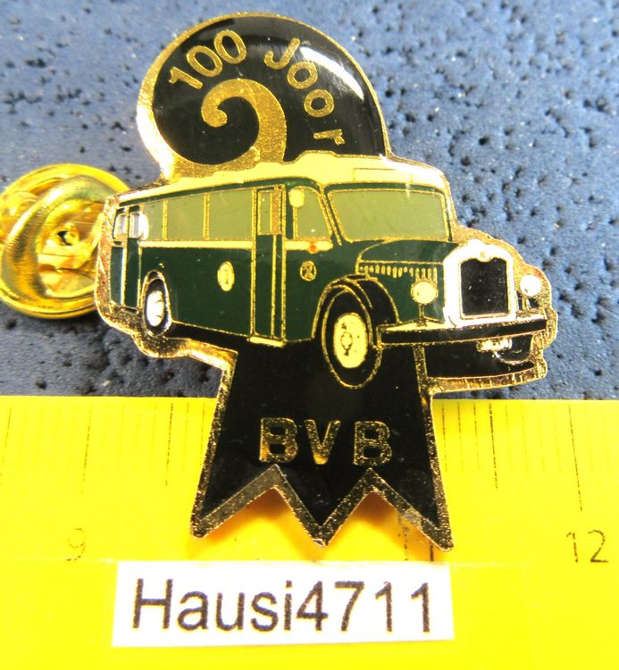 SAURER AUTO BUS PIN 100JAHRE BASEL BVB GOLDIG | Kaufen auf Ricardo