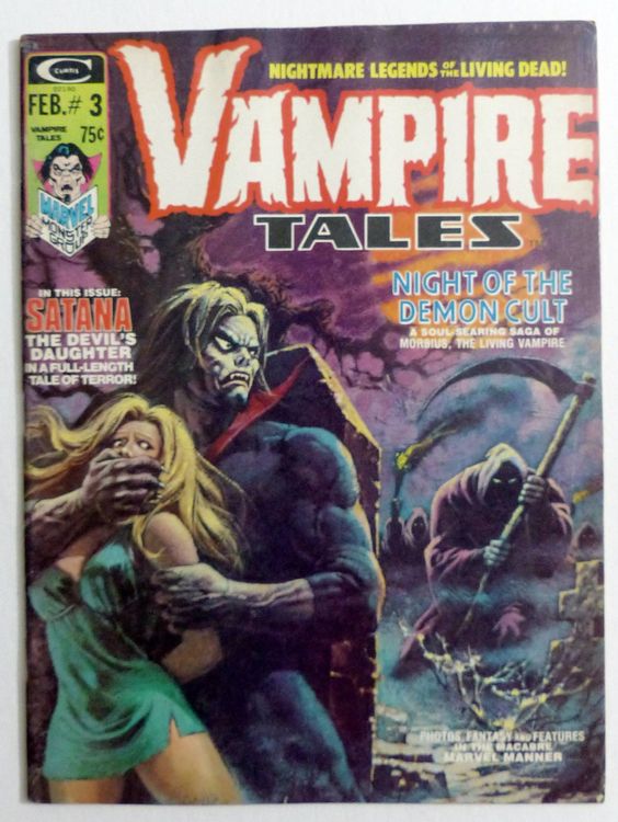 VAMPIRE TALES #3 MORBIUS 🔑 KEY 3RD SEXY SATANA MARVEL 1974 (Gebraucht ...