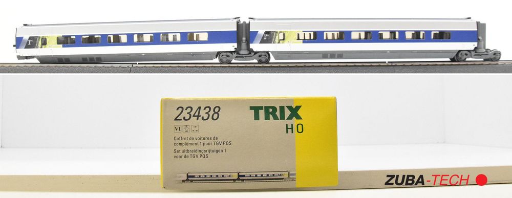 Trix 23438 Ergänzungswagen-Set 1 zum TGV POS SNCF GS mit OVP (Gebraucht ...