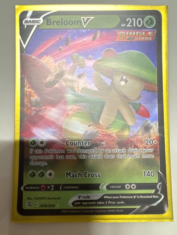 Breloom V 006/264 Single Strike Pokemon Karte (Neu (gemäss Beschreibung ...