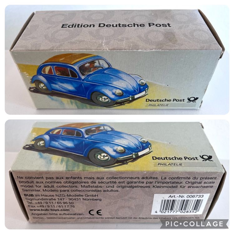 BUB Sammlermodell 1962 VW Käfer Volkswagen Racer Bundespost (Neu und ...