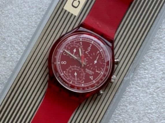LE ROUGE Swatch CHRONO - ungetragen - VINTAGE - SCR101 (Neu und originalverpackt) in Wettswil ...