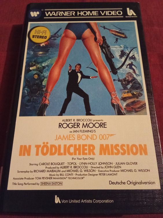 James Bond 007 - In tödlicher Mission (GB 1981) Warner VHS (Gebraucht) in Remetschwil für CHF 15 ...