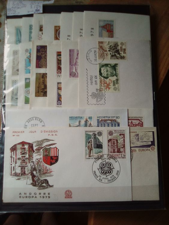 E-CEPT FDC 1978-79, 17 Br.+50 Marken , DL, Andorra, IT | Kaufen auf Ricardo