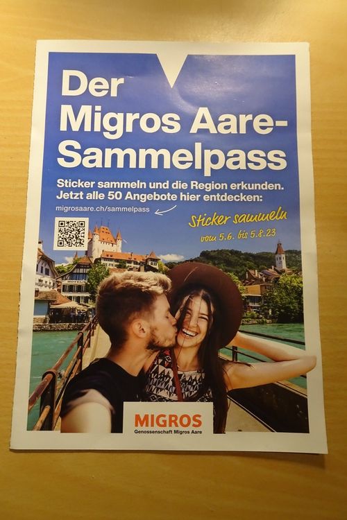 1 volle Karte vom Migros Aare Sammelpass (Neu (gemäss Beschreibung)) in Strengelbach für CHF 2 ...
