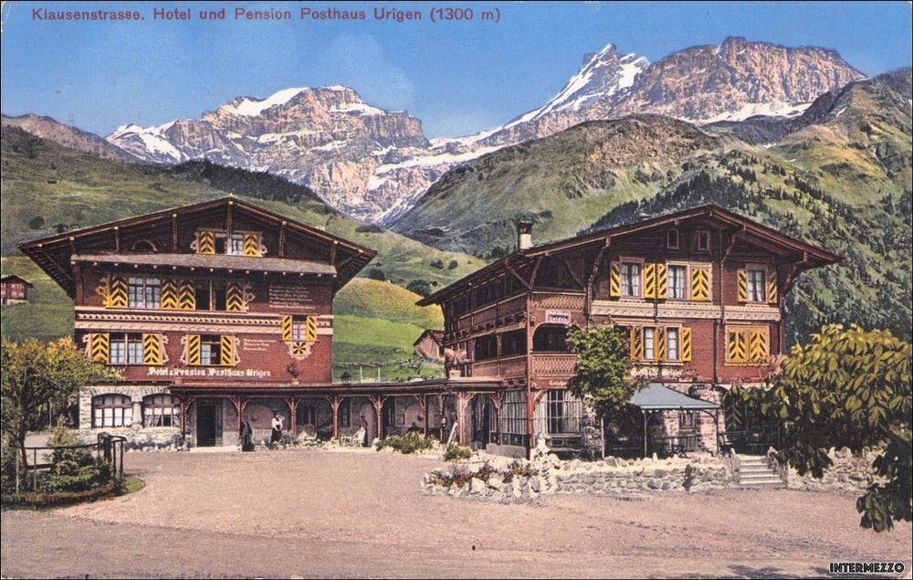 Unterschächen UR Hotel Pension Posthaus Urigen 1910 Klausen (Gebraucht ...