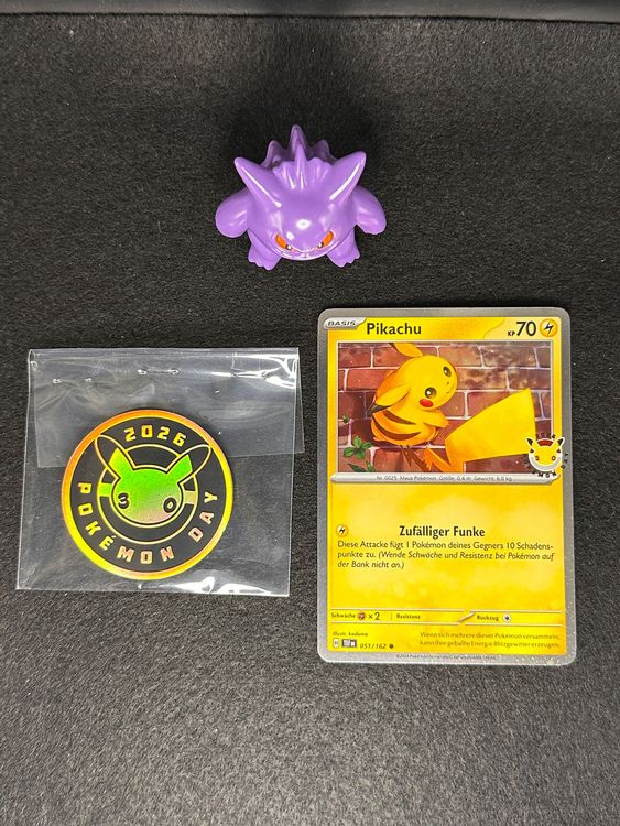 Pikachu TEF 051 Pokémon Day 2026 DE inkl. Pikachu Coin (Neu (gemäss ...
