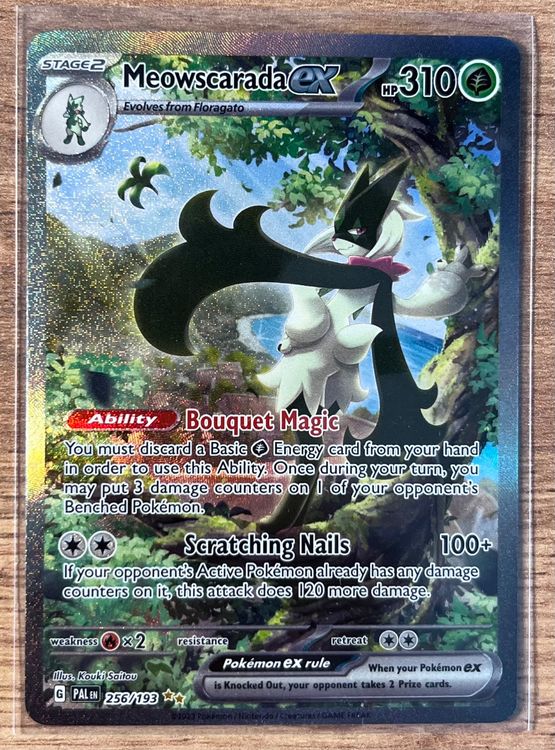 Meowscarada ex SPECIAL ILLUSTRATION RARE 256/193 Pokemon (Neu (gemäss ...