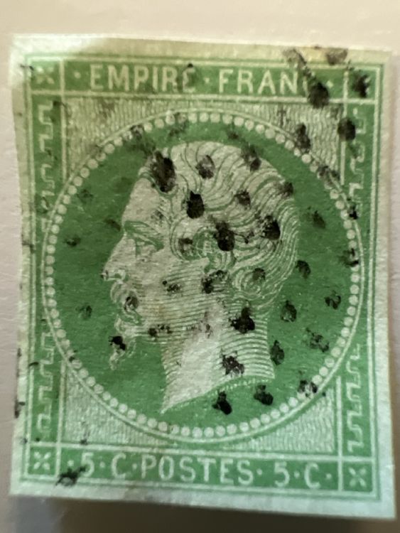 1 timbre oblitéré France 1853 numéro 12 selon photos (D'occasion) à ...